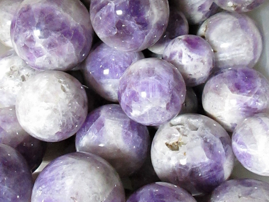 40-50 mm Banded Amethyst Spheres