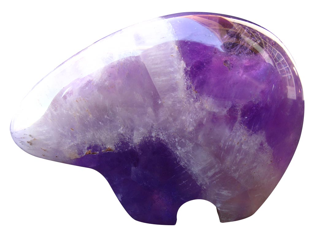 Banded Amethyst Fetish Bears