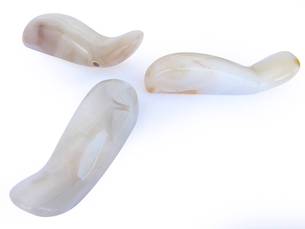 Agate Massage Tools - Handheld Design