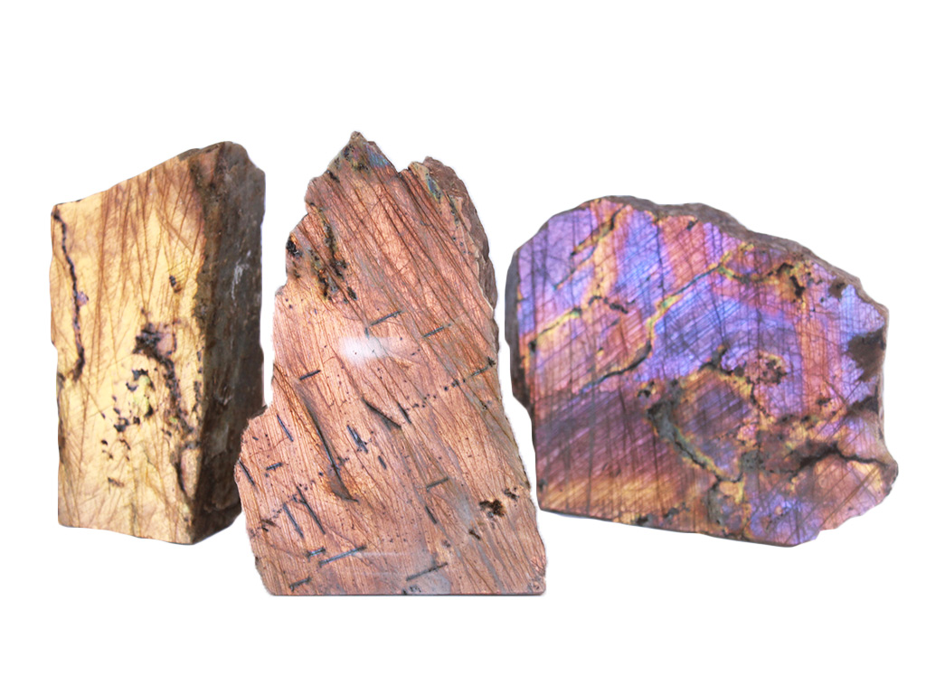 Fire Labradorite Plaques (1-4KG)