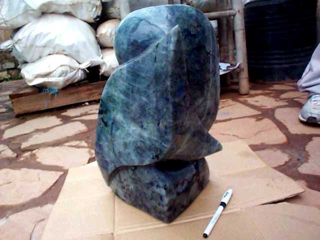 Labradorite Sculpture, "Dualism of the Mind", 19.65 kg