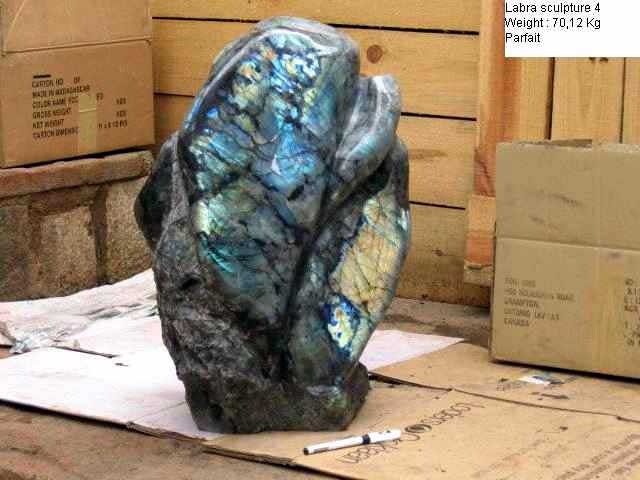 Labradorite Abstract Sculpture, "Atlantian Dream" 70.12Kg