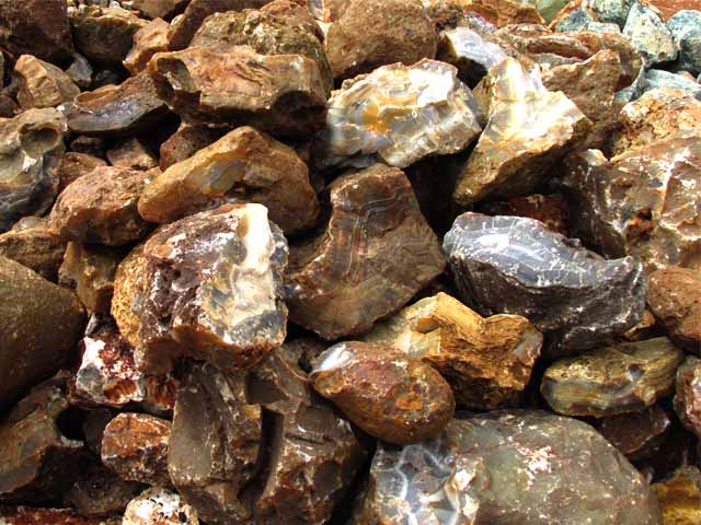 Banded Agate Rough - 5 LB bag