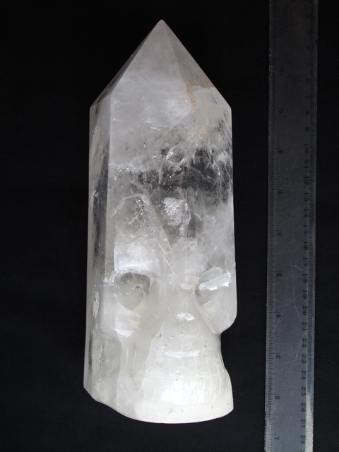 Quartz Prism Polished with Skull on base - 2.70kg