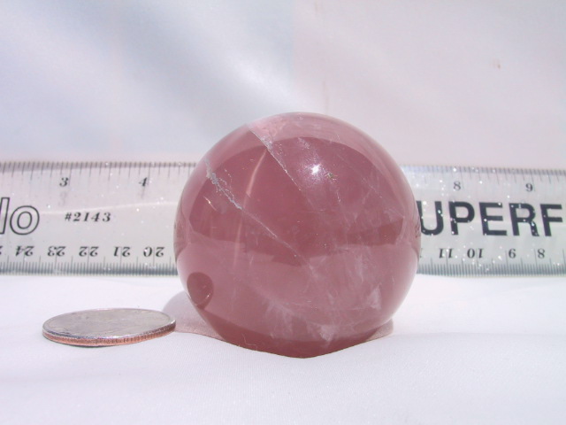 40-50 mm Lavender Rose Quartz Sphere