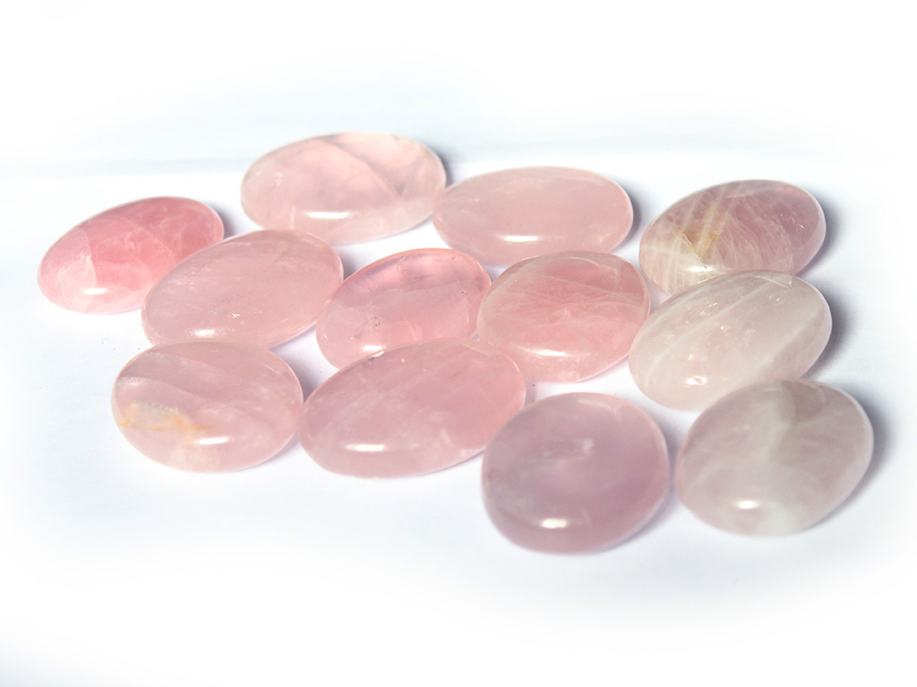 Rose Quartz Oval Shapes