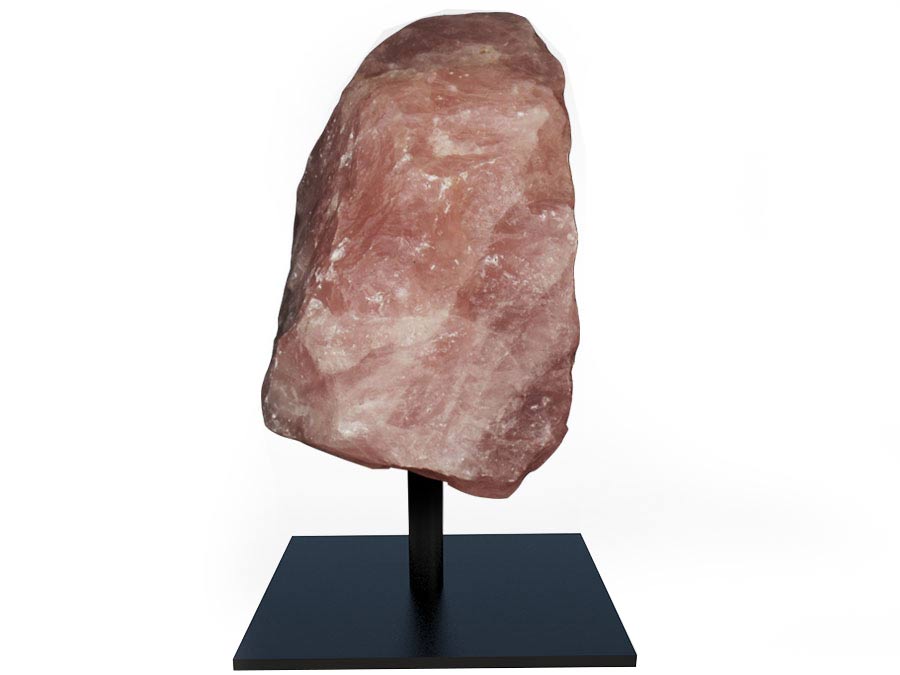 Rose Quartz Rough on Base - Medium