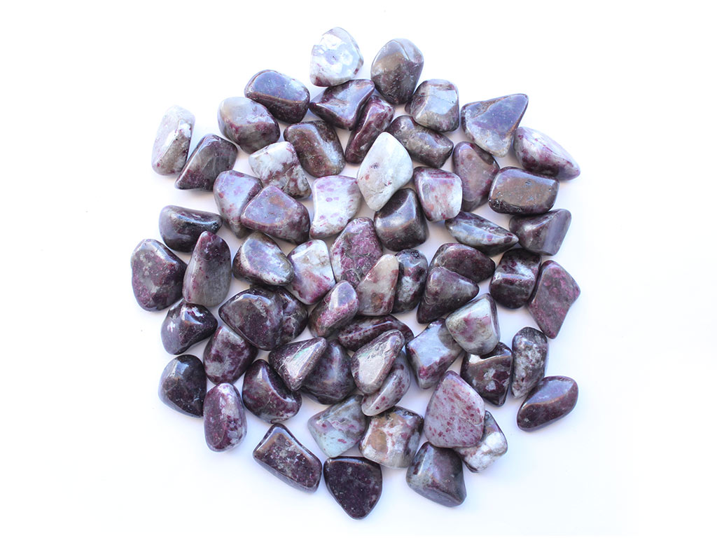 X-Large (45-60 mm) Ruby Tourmaline Tumbled Stones