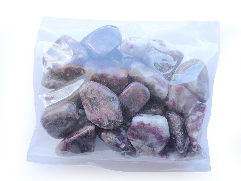 X-Large (45-60 mm) Ruby Tourmaline Tumbled Stones