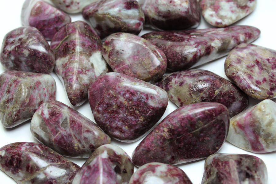 Large (30-45 mm) Ruby Tourmaline Tumbled Stones