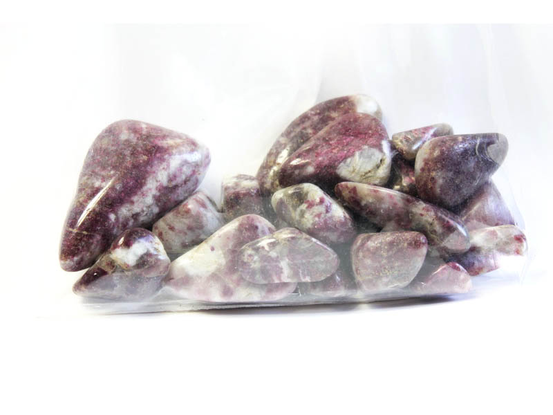 Small (18-30 mm) Ruby Tourmaline Tumbled Stones