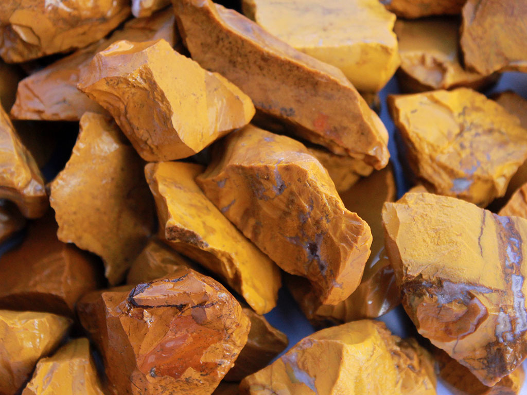 Yellow Jasper Gem Decor Rough