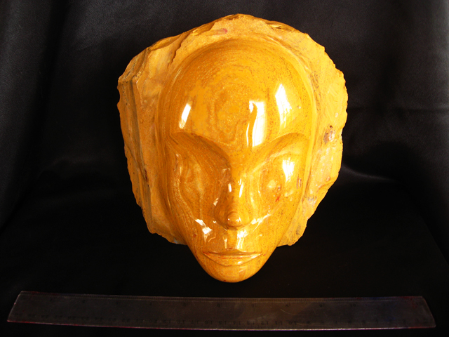 Yellow Jasper Face